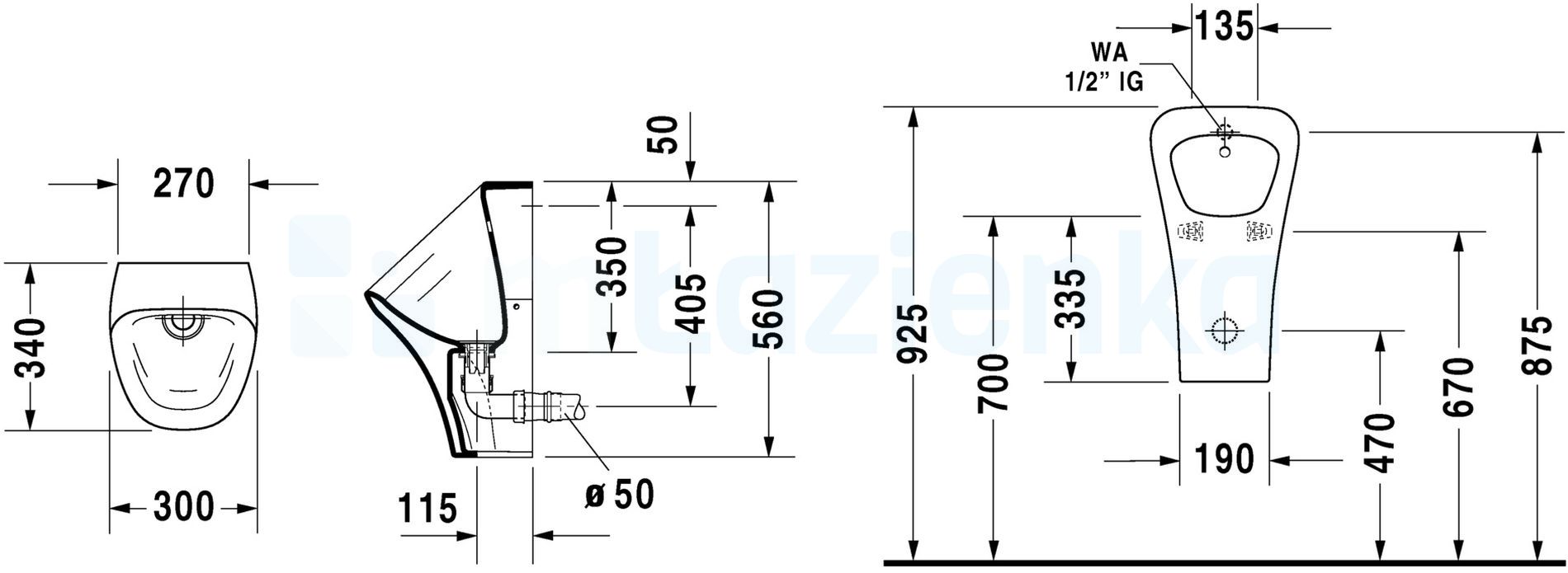 Pisuar 2806300000 Duravit DuraStyle | Sklep internetowy mŁazienka ...